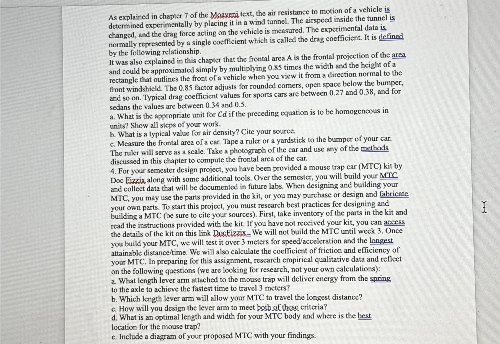 Solved As explained in chapter 7 ﻿of the Moaveni, text, the | Chegg.com