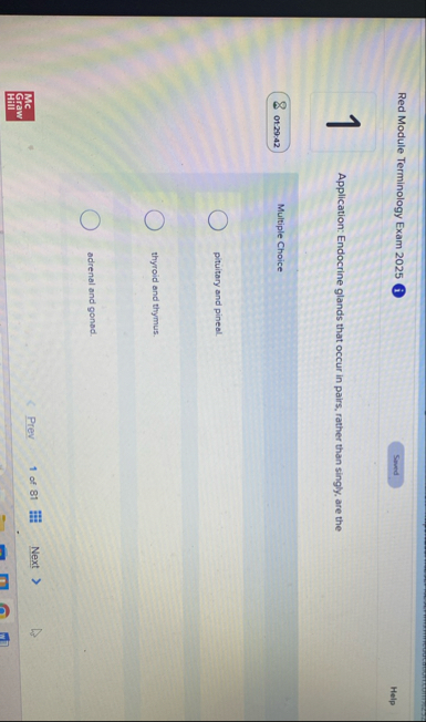 Solved Red Module Terminology Exam 2025 (i Help1Application: | Chegg.com