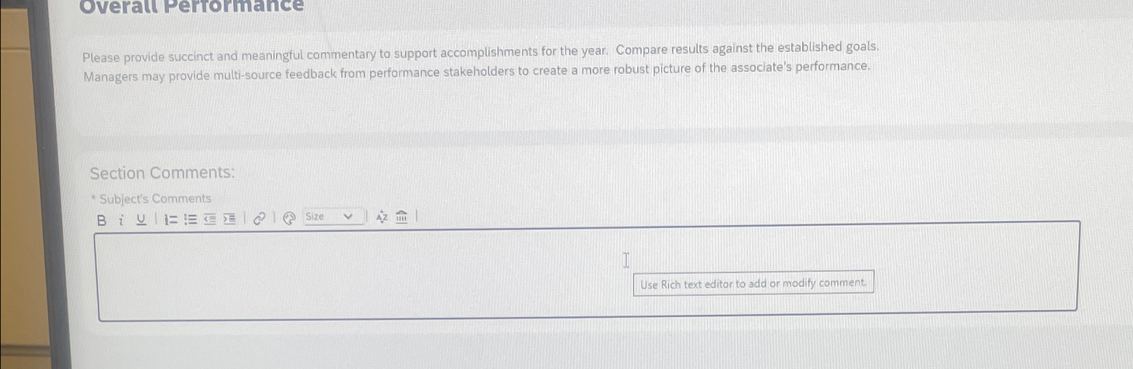 Solved overall PertormancePlease provide succinct and | Chegg.com