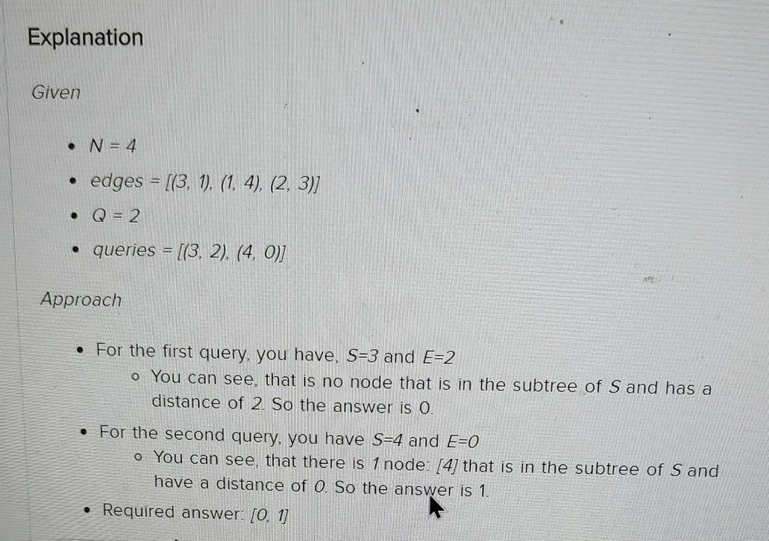 Solved Tree and query You are given a tree with N nodes | Chegg.com