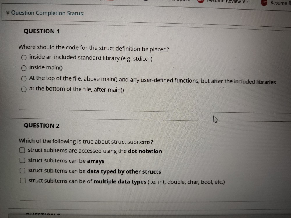 Solved * Question Completion Status: What is the purpose of | Chegg.com