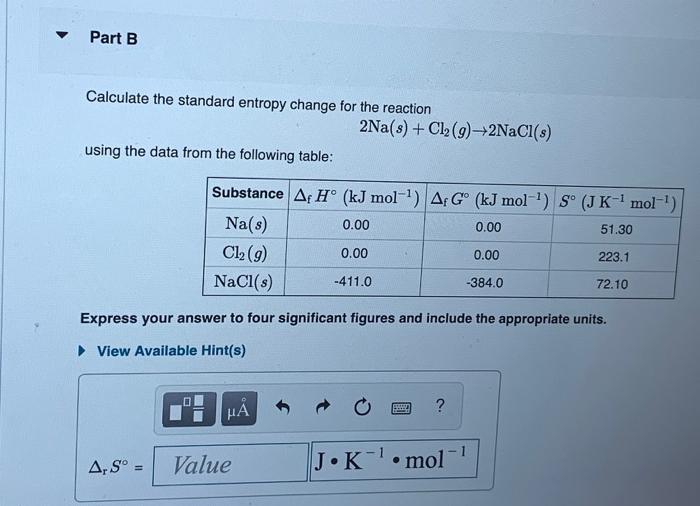 Solved Calculate the Gibbs energy change ΔrG at 25∘C for the | Chegg.com