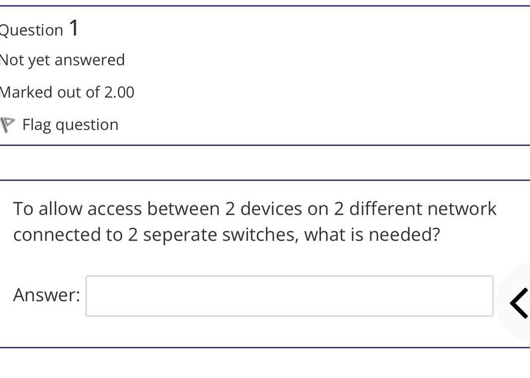 To allow access between 2 devices on 2 different | Chegg.com
