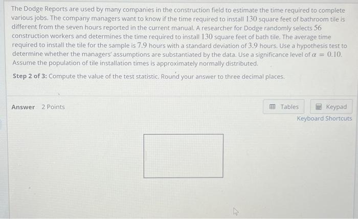 Solved The Dodge Reports are used by many companies in the | Chegg.com