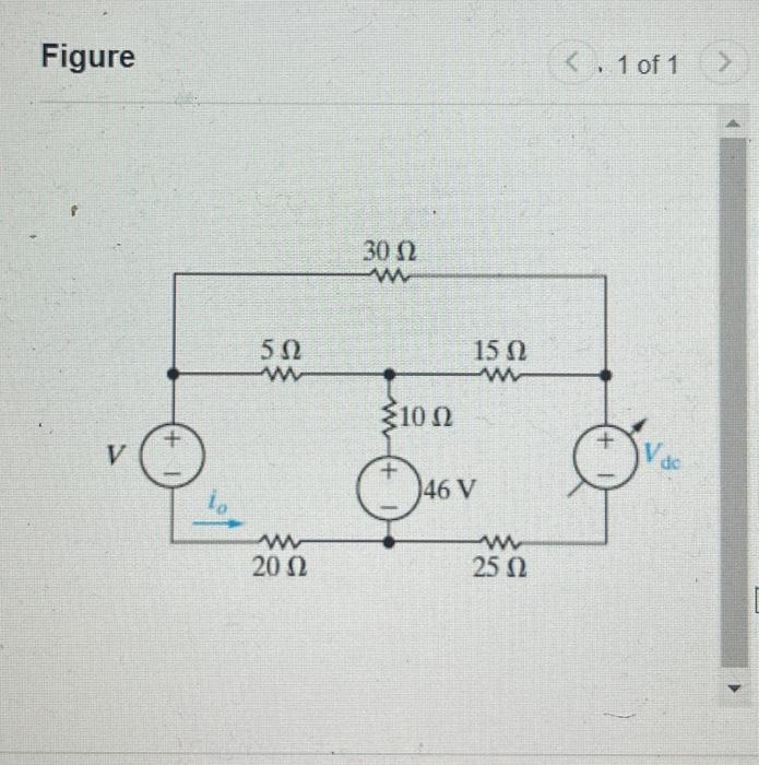 Solved The variable dc voltage source in the circuit is | Chegg.com