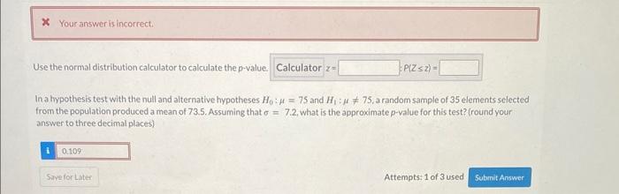 Solved Use the normal distribution calculator to calculate | Chegg.com