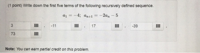 Solved (1 point) Consider the following inductive definition | Chegg.com