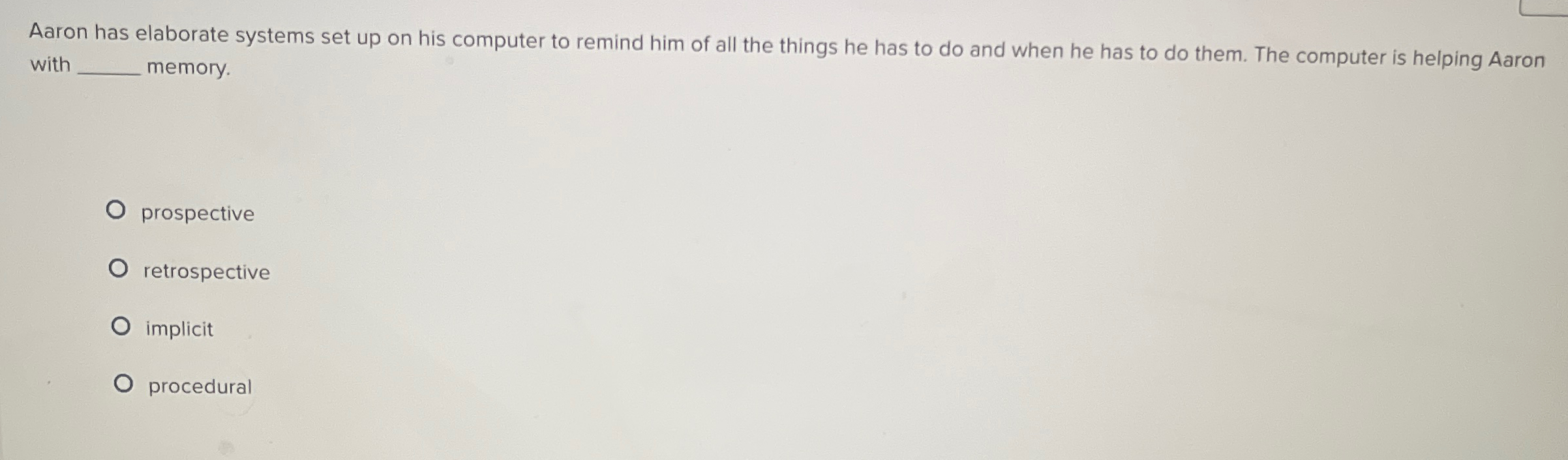 Solved Aaron has elaborate systems set up on his computer to | Chegg.com