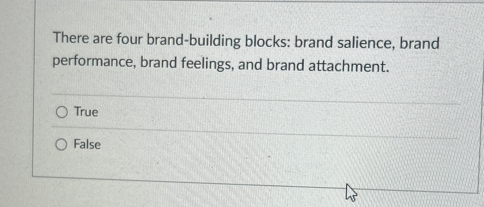 Solved There are four brand-building blocks: brand salience, | Chegg.com