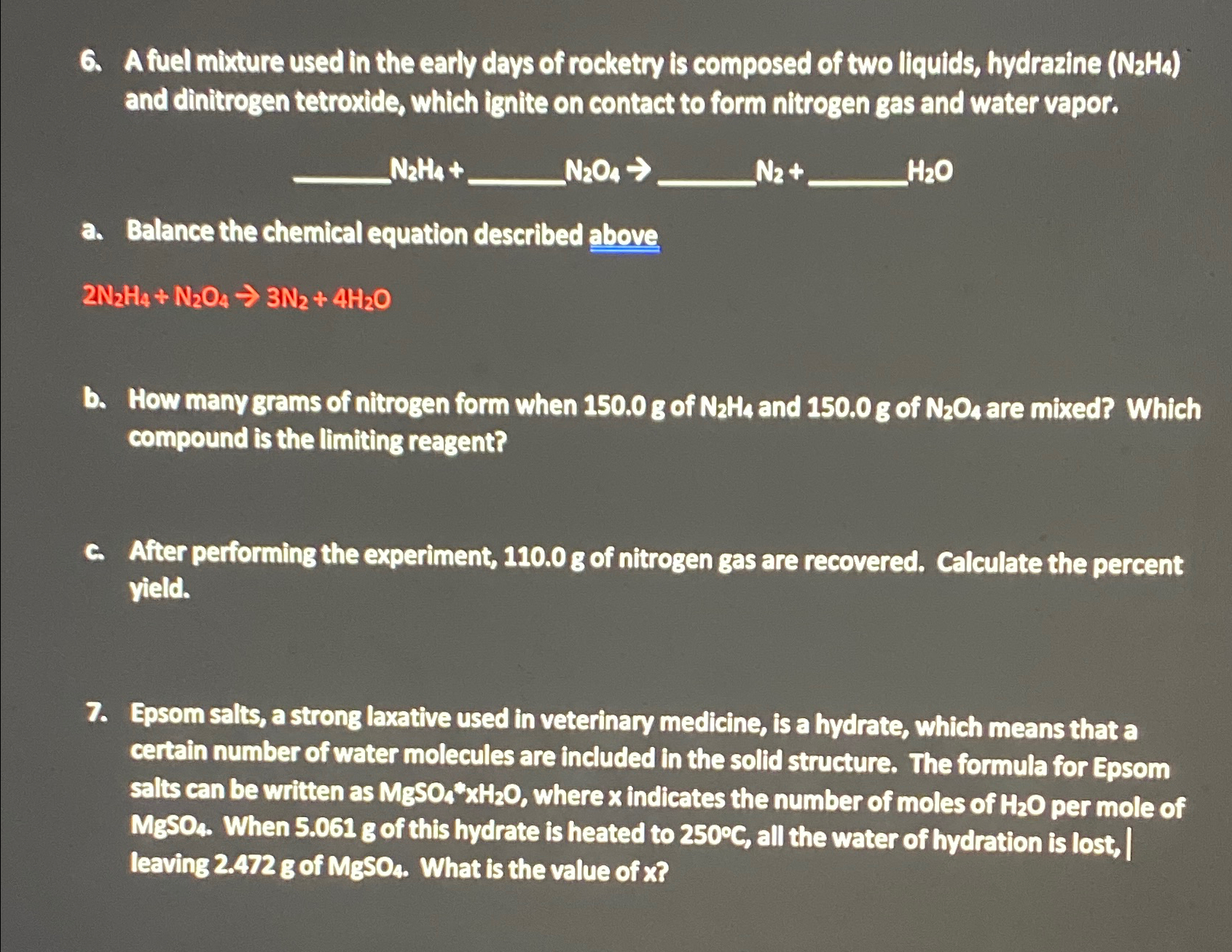 Solved please check work and provide answers for all steps. | Chegg.com