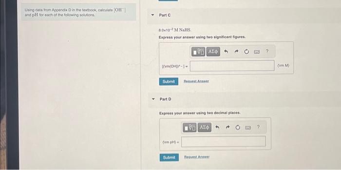 Solved Using data from Appendix D in the lextbook, | Chegg.com