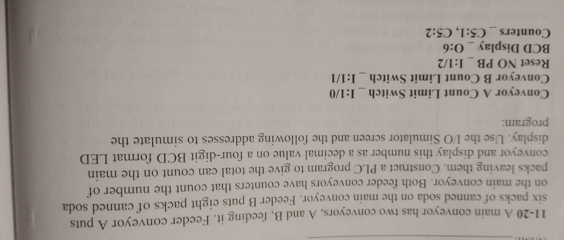 Solved how to write PLC programming according to the | Chegg.com
