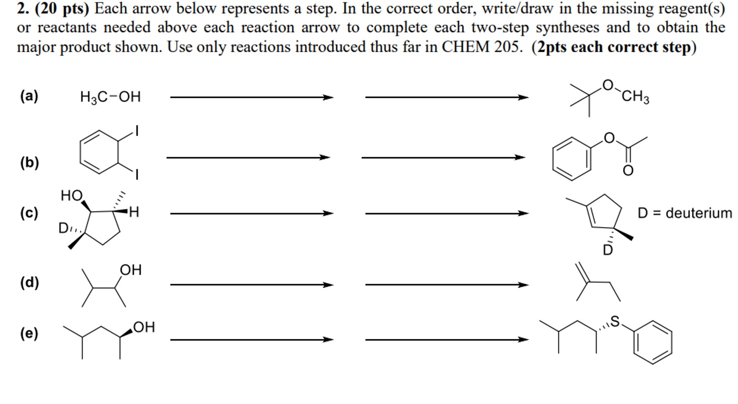 Solved (20 ﻿pts) ﻿Each arrow below represents a step. In the | Chegg.com