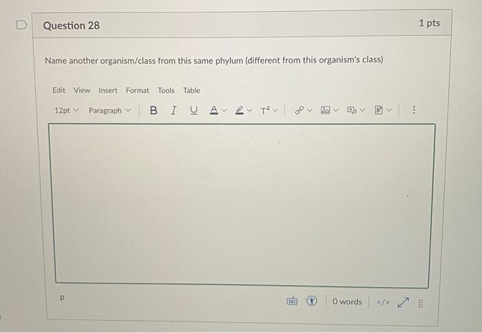 Solved Question 25 1 pts Name the three body segments | Chegg.com