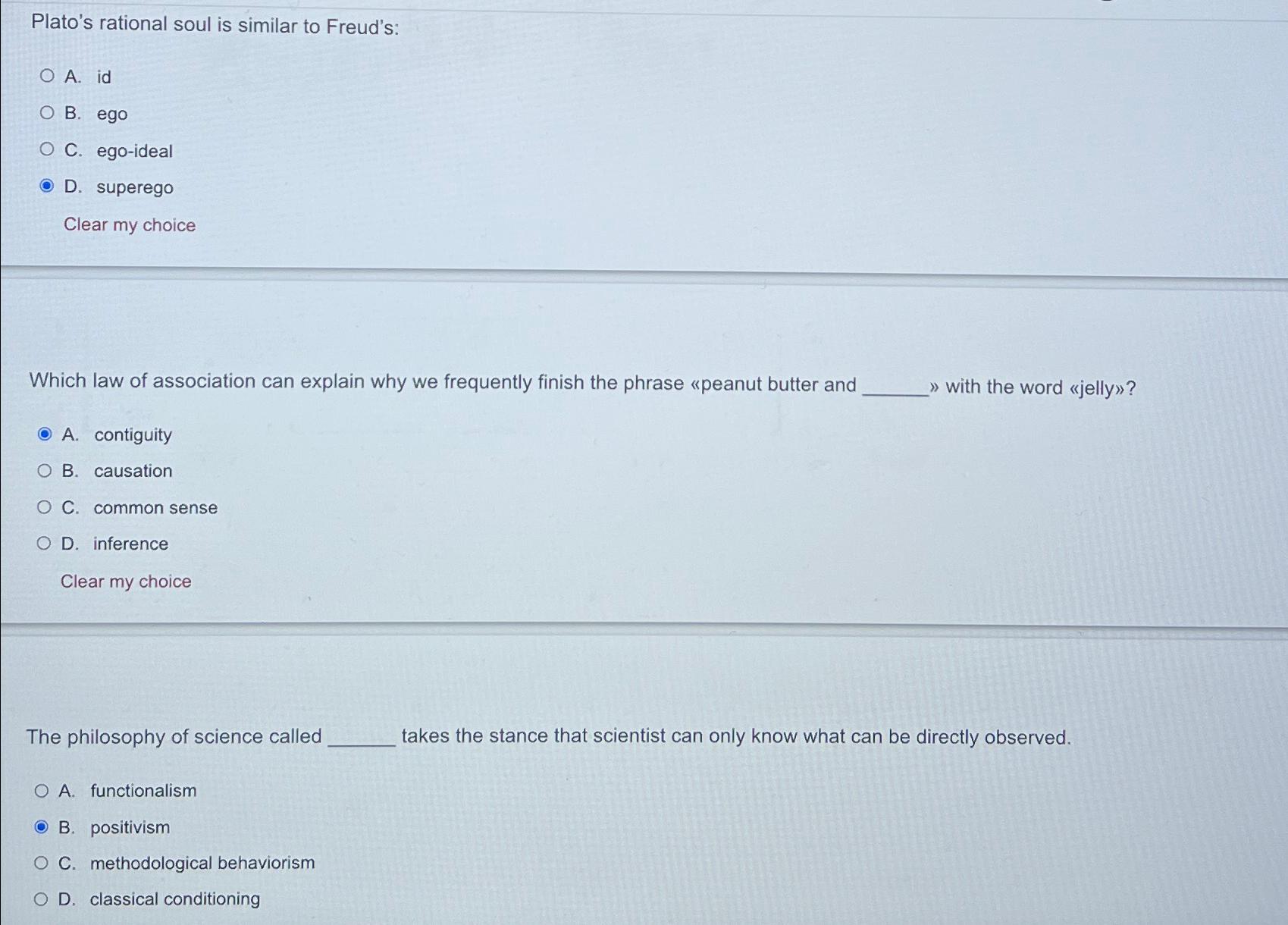 Solved Plato's rational soul is similar to Freud's:A. ﻿idB. | Chegg.com