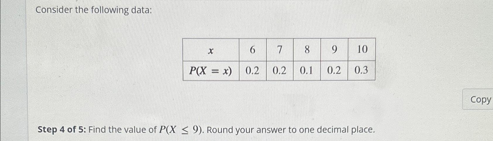 Solved Consider the following | Chegg.com