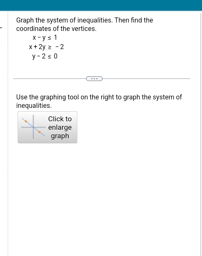 Solved Graph The System Of Inequalities Then Find The