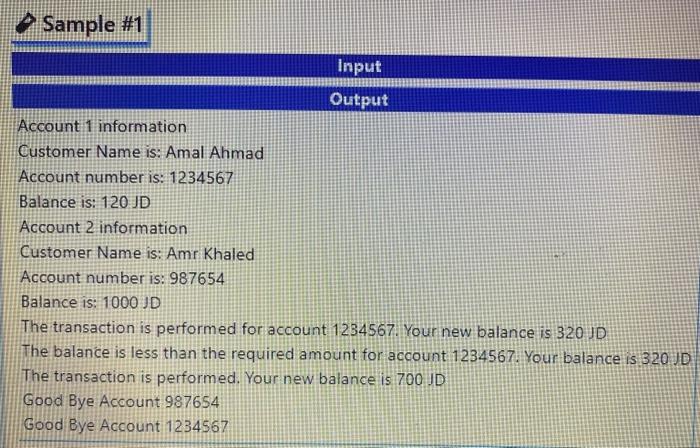 Solved Challenge task Write a program that defines a class | Chegg.com