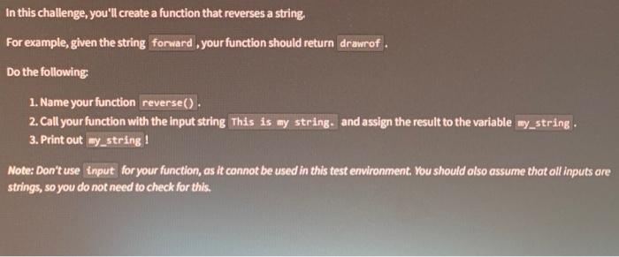 Solved In this challenge, you'll create a function that | Chegg.com