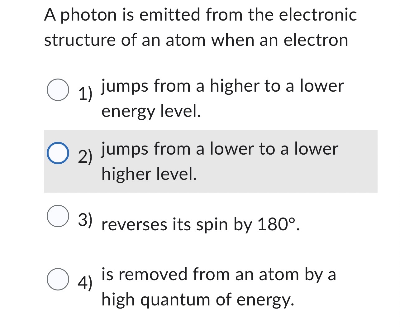 Solved A photon is emitted from the electronic structure of | Chegg.com