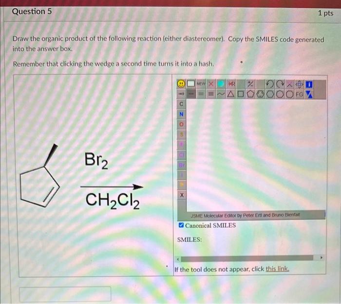 Solved Draw the organic product of the following reaction | Chegg.com