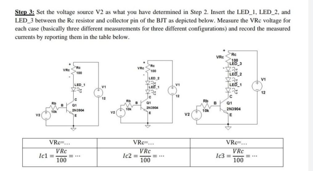 Step 3: Set the voltage source V2 as what you have | Chegg.com