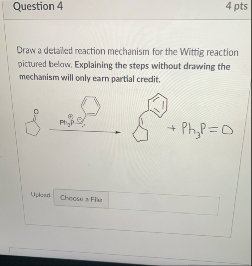 Solved Question 44 ﻿ptsDraw a detailed reaction mechanism | Chegg.com