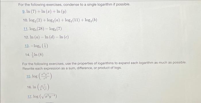 Solved Verbal 1. How does the power rule for logarithms help | Chegg.com