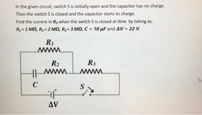 Solved In the given circuit, switch S is initially open and | Chegg.com