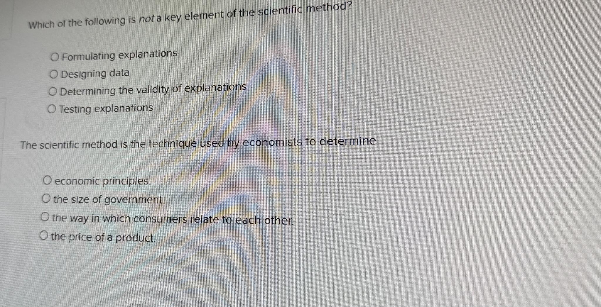 Solved Which of the following is not a key element of the | Chegg.com