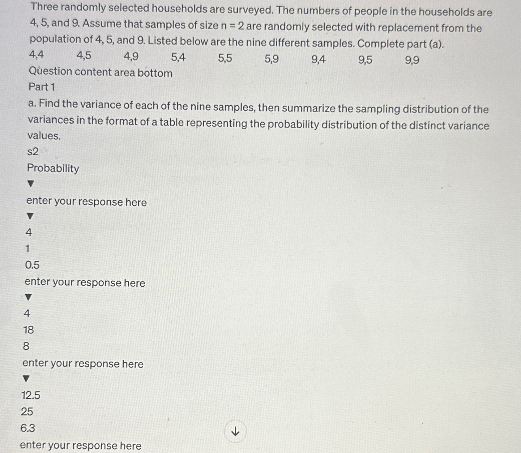 Solved Three randomly selected households are surveyed. The | Chegg.com