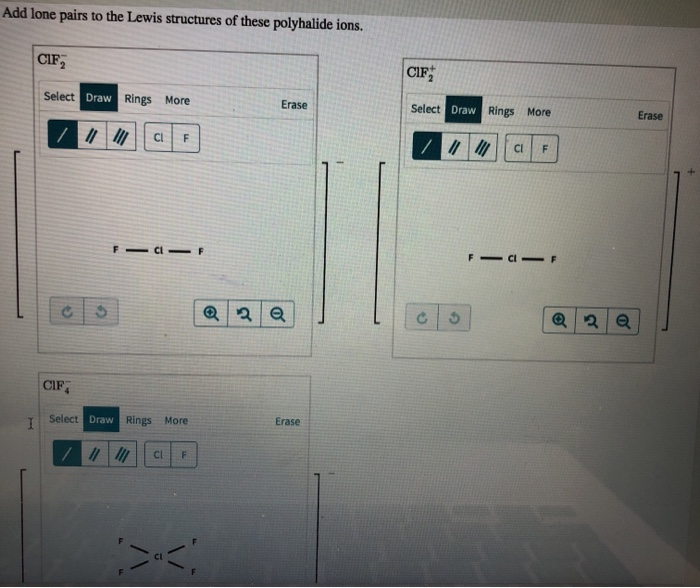 Solved Add lone pairs to the Lewis structures of these | Chegg.com