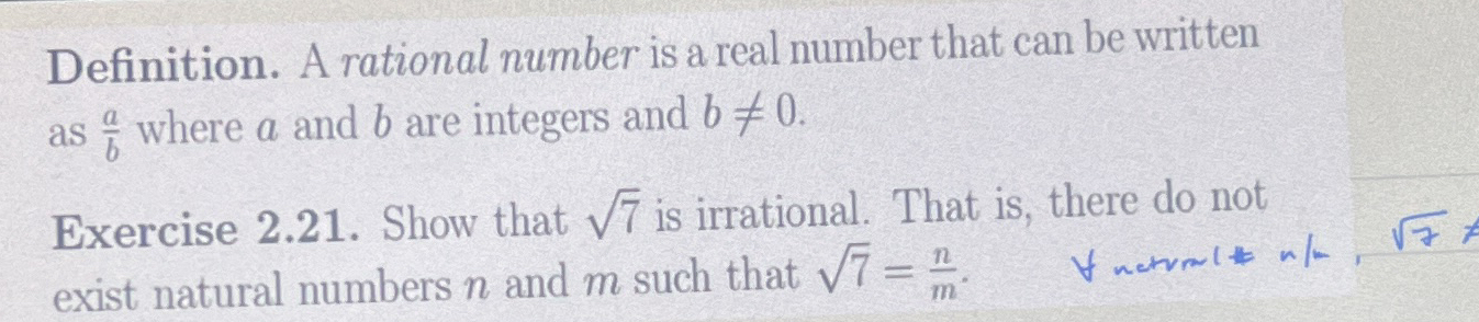 Solved Definition. A rational number is a real number that | Chegg.com