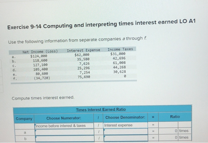 Solved Exercise 9-14 Computing and interpreting times | Chegg.com