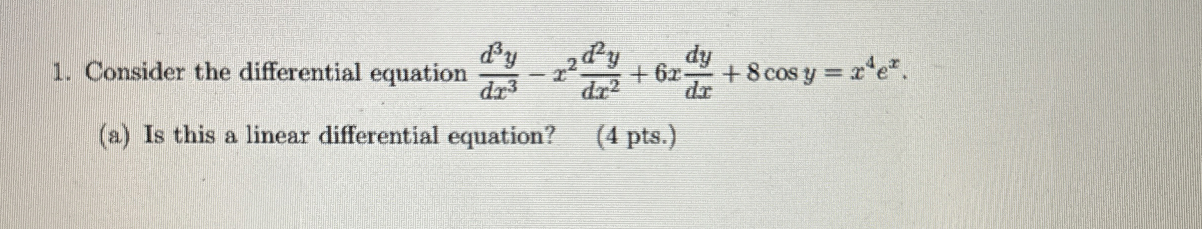 Consider the differential equation | Chegg.com