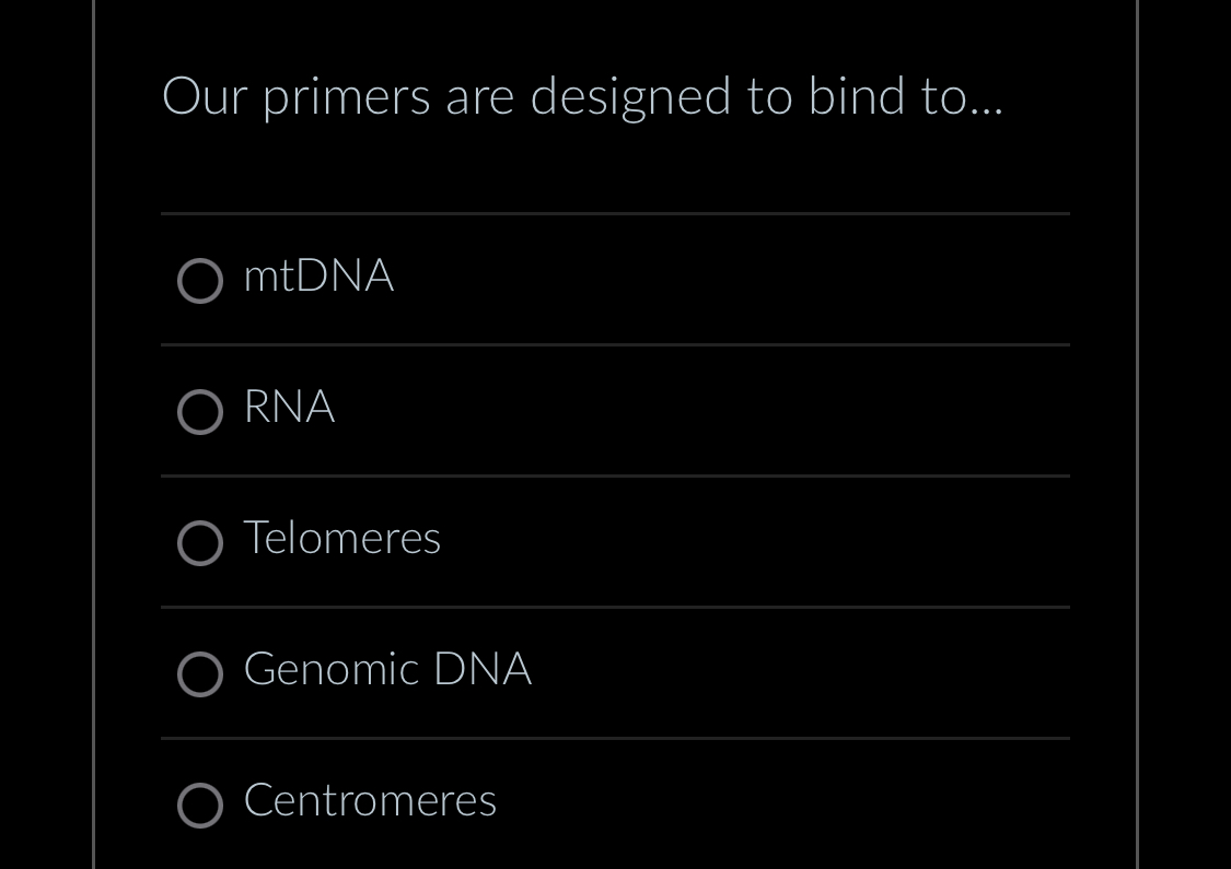 Solved Our primers are designed to bind | Chegg.com