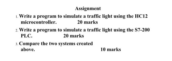 Solved Assignment 1. Write a program to simulate a traffic | Chegg.com