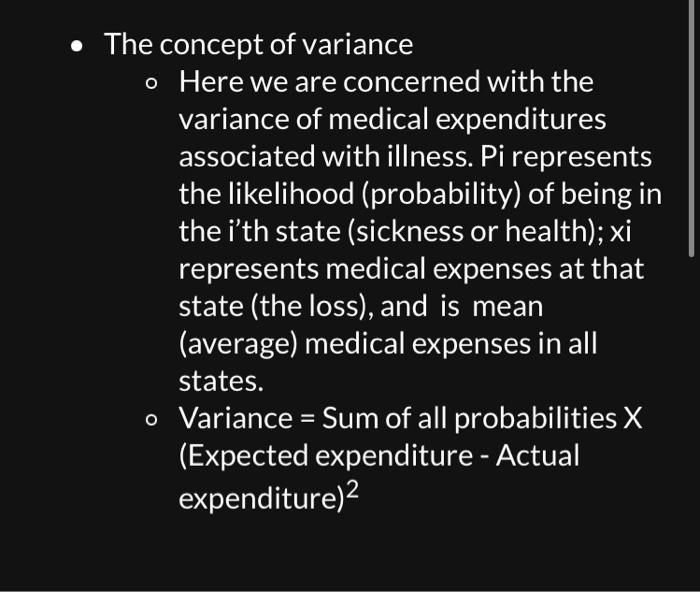 Solved - The concept of variance - Here we are concerned | Chegg.com