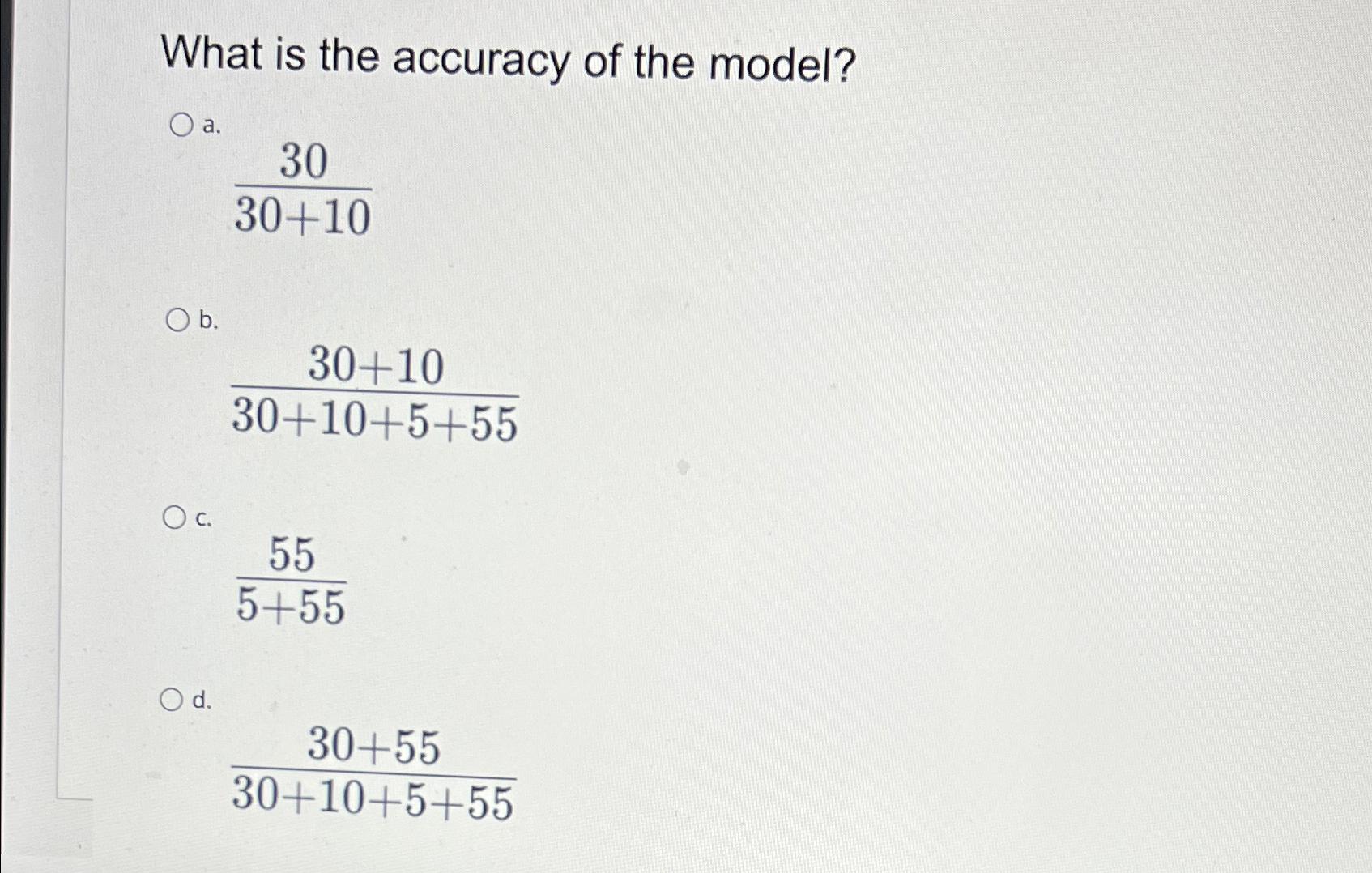 Solved What is the accuracy of the | Chegg.com