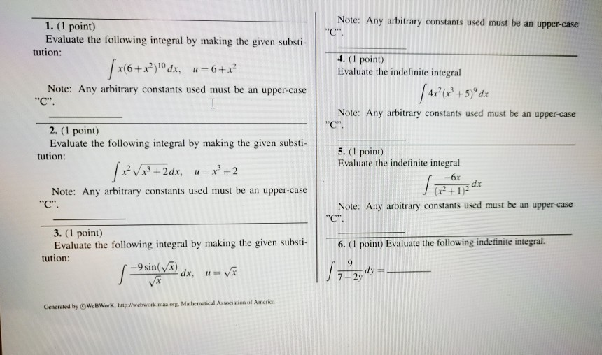 Solved Note: Any arbitrary constants used must be an | Chegg.com