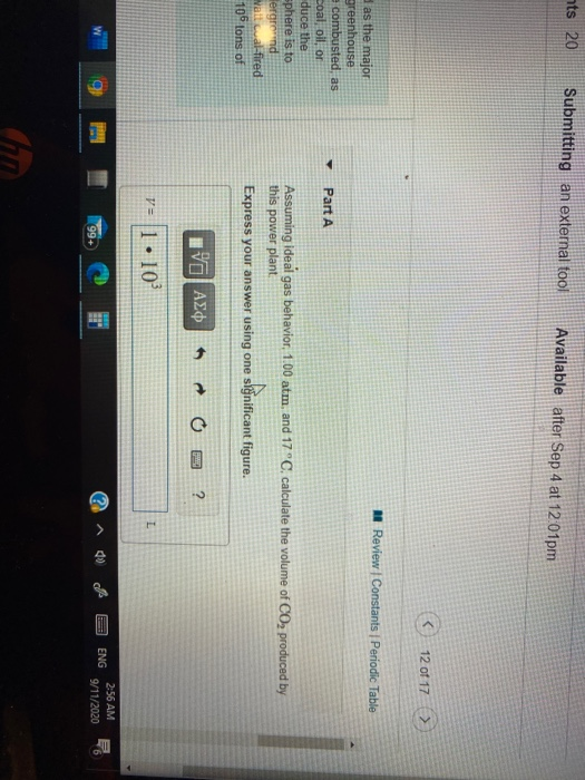 Solved nts 20 Submitting an external tool Available after | Chegg.com
