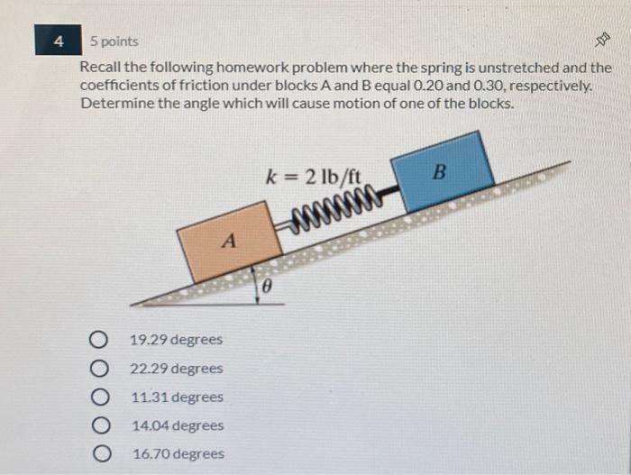 Solved 4 5 points Recall the following homework problem | Chegg.com