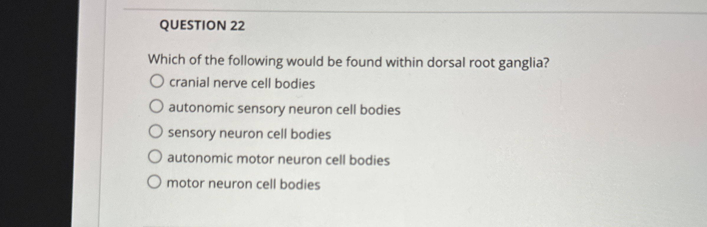 Solved QUESTION 22Which of the following would be found | Chegg.com