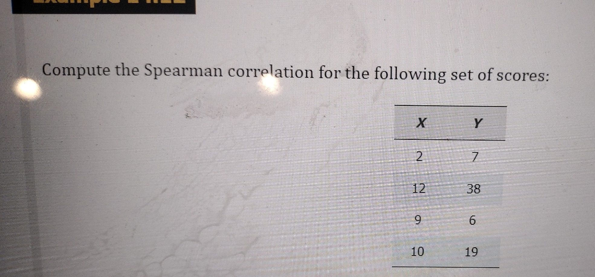 Solved Compute the Spearman correlation for the following | Chegg.com