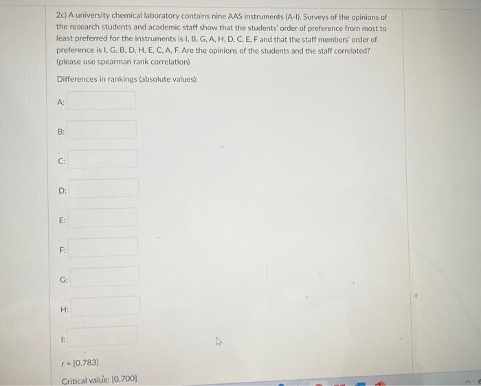 Solved 2c) A university chemical laboratory contains nine | Chegg.com