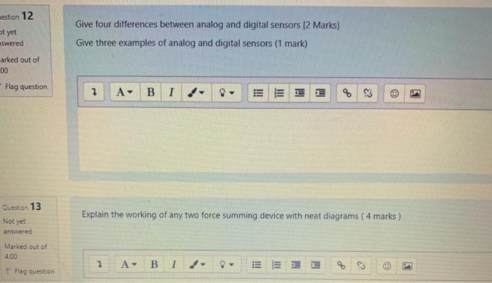 Solved westion 12 ot yet swered Give four differences | Chegg.com