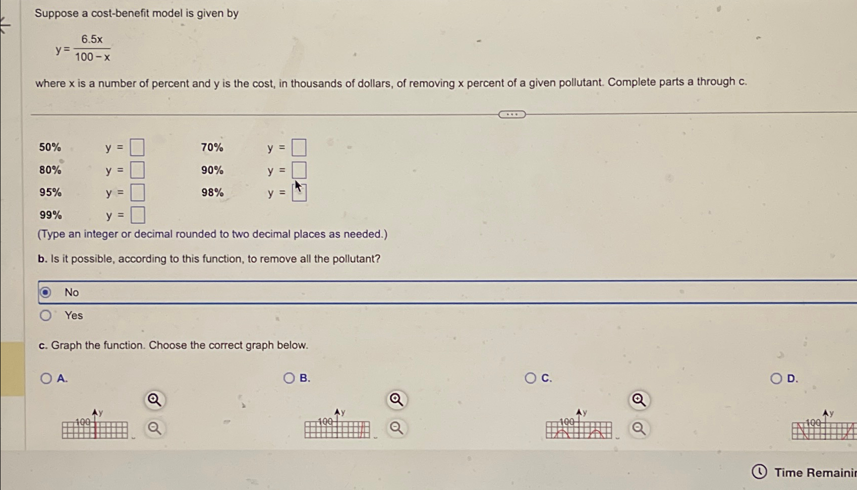 Solved Suppose a cost-benefit model is given | Chegg.com