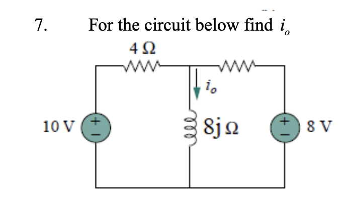 For the circuit below find io | Chegg.com