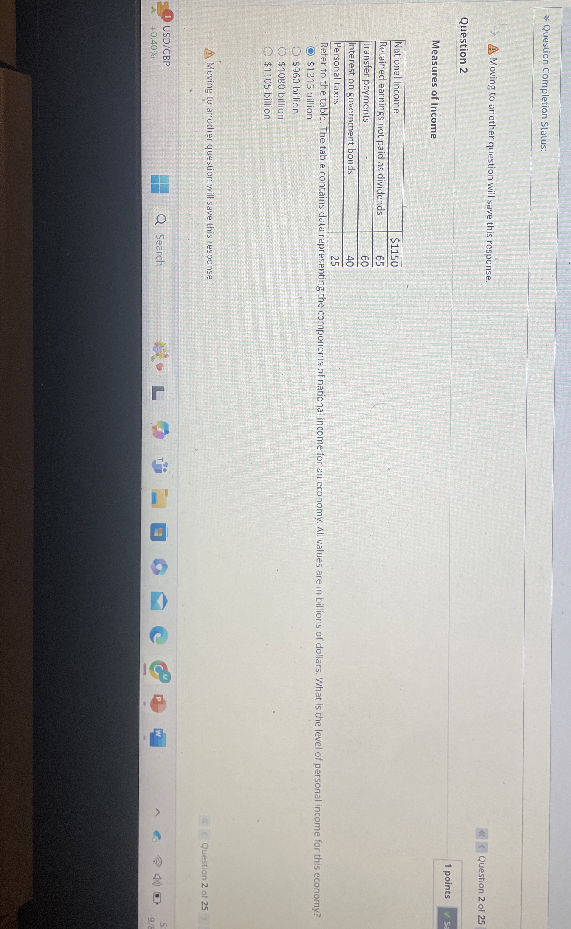 Solved Question Completion Status:Moving to another question | Chegg.com