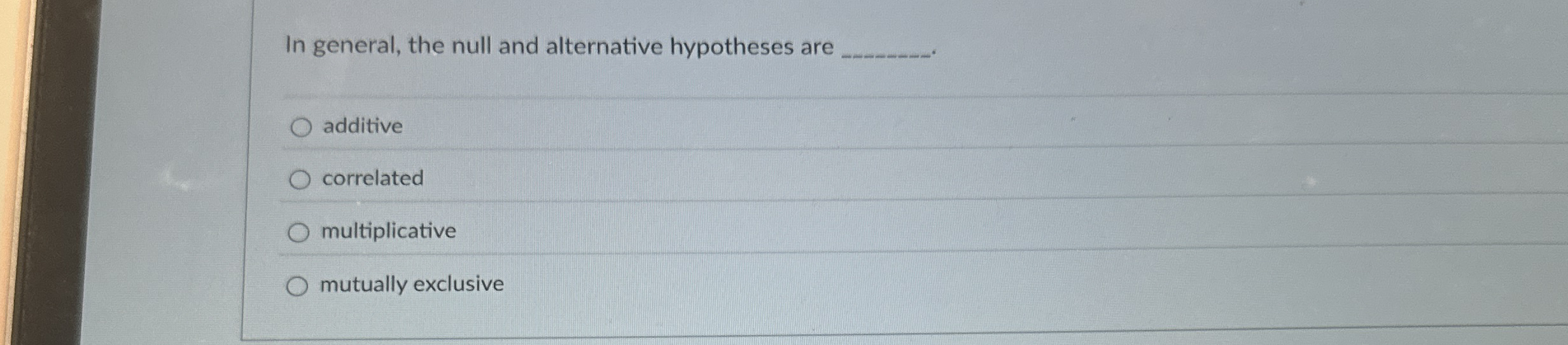 Solved In general, the null and alternative hypotheses | Chegg.com